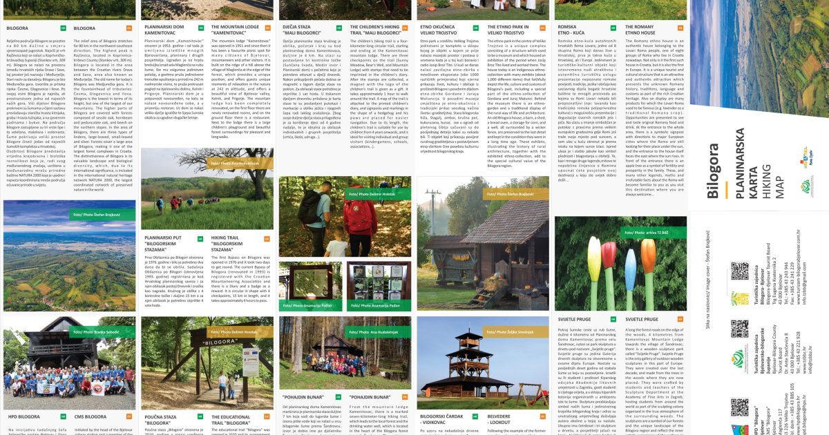 Hiking map Bilogora | TB BBC