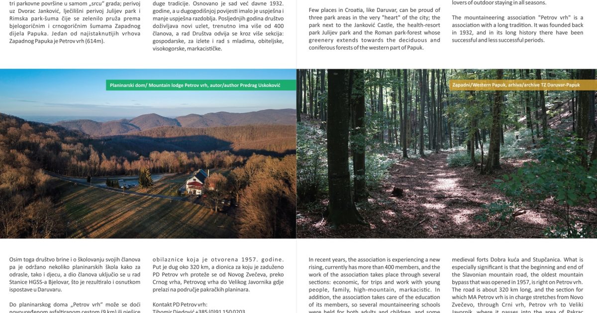 Hiking map Papuk | TB BBC